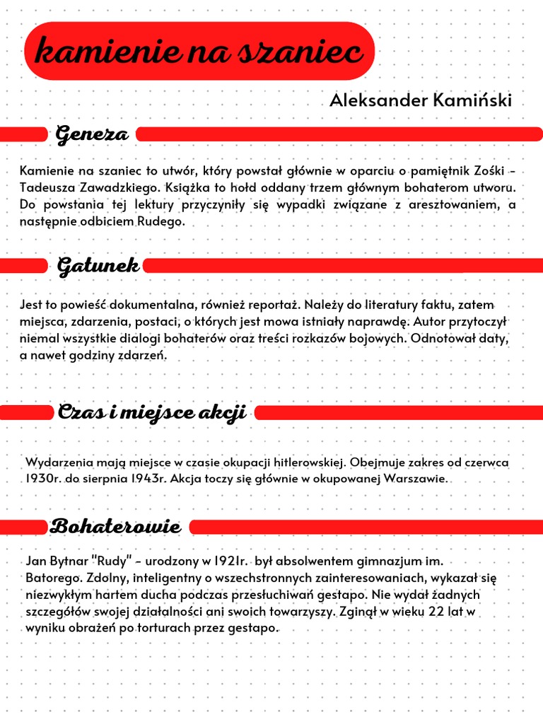 Kamienie Na Szaniec | PDF