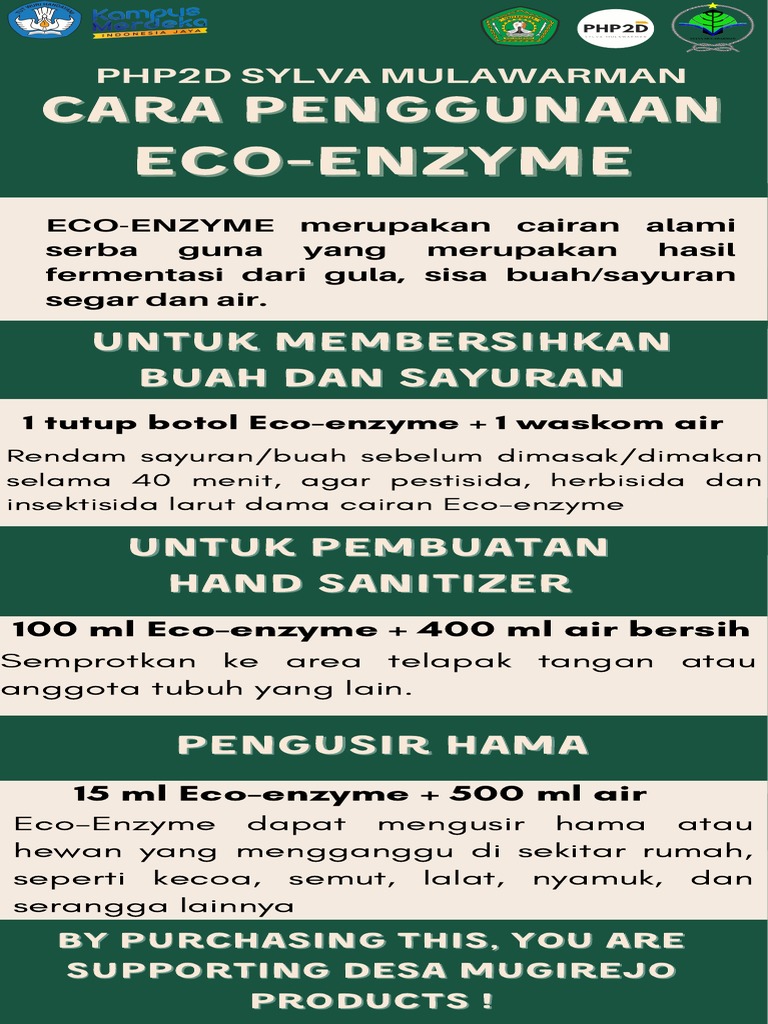 Cara Penggunaan Eco Enzyme Pdf