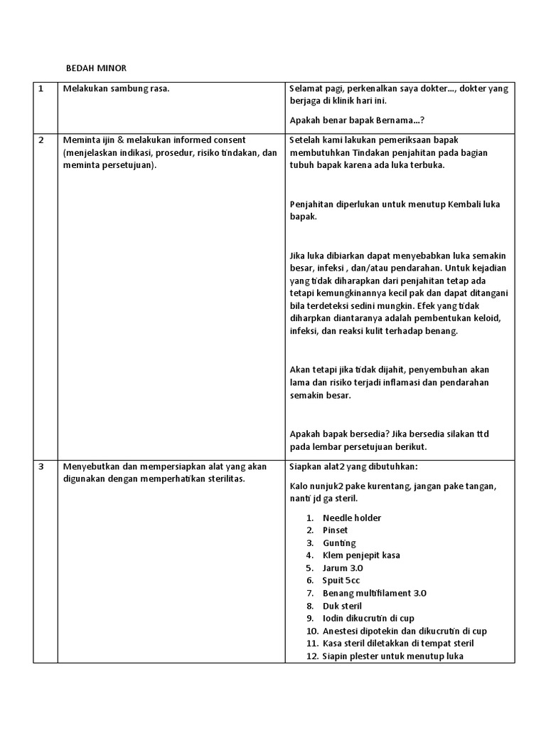 Bedah Minor | PDF