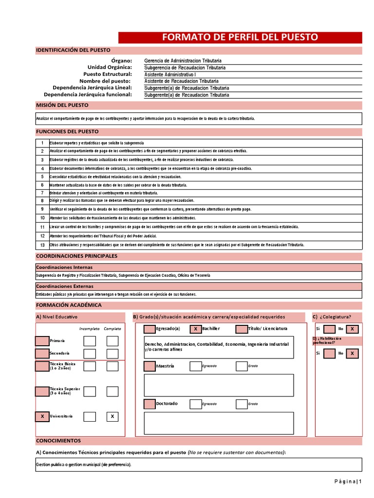 17 - Gerencia de Administracion Tributaria - Asistente Administrativo I ...