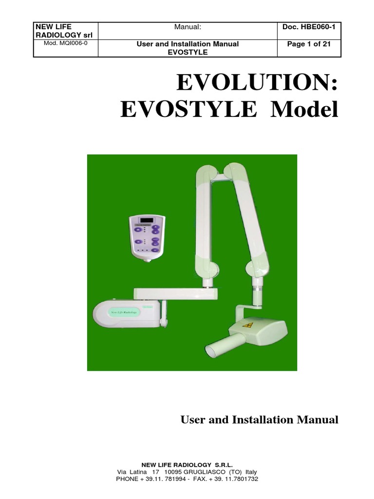 Evostyle X-Ray User Manual | PDF | Science & Mathematics | Computers