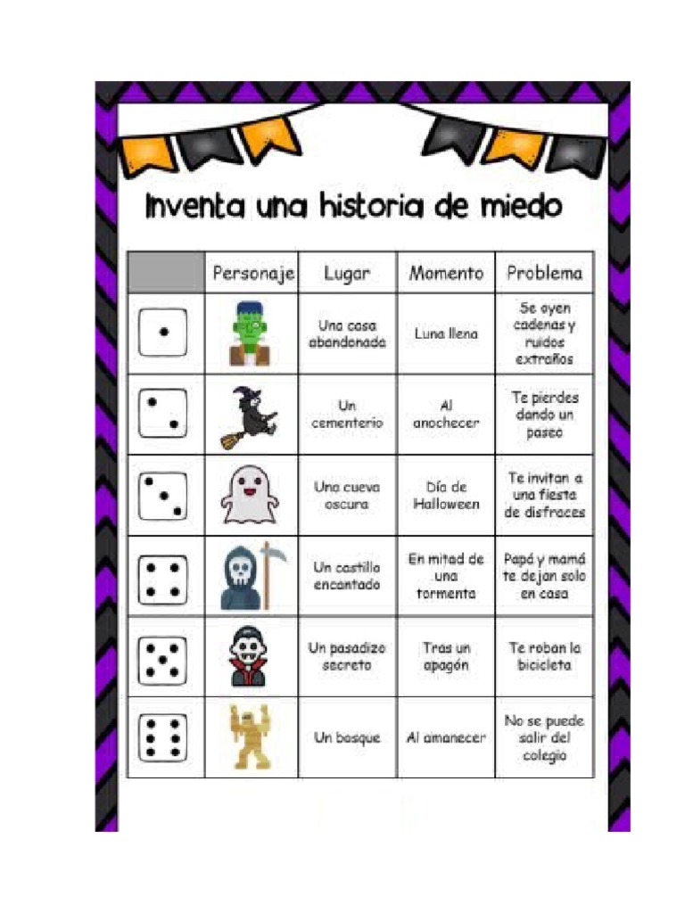 Inventa Una Historia de Miedo | PDF