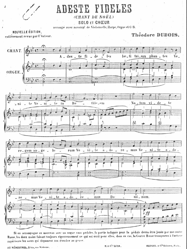 Adeste Fideles Notre Dame | PDF