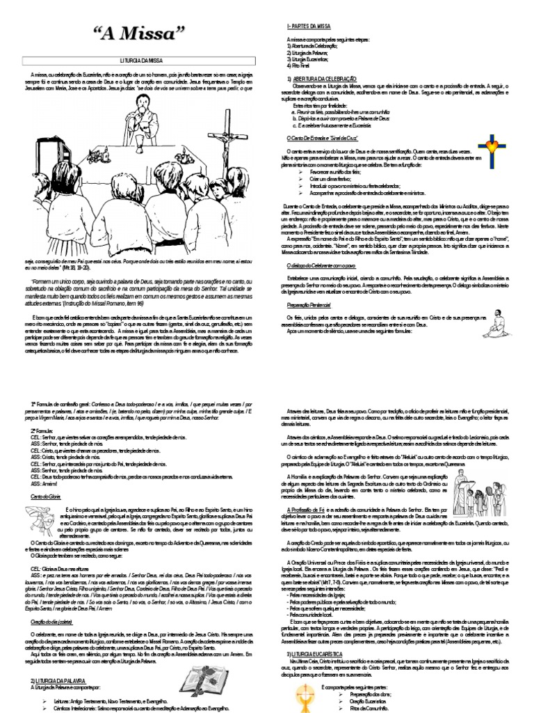 A Missa - Parte Por Parte | Download grátis PDF | Missa (liturgia) | Eucaristia