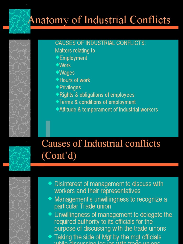 Anatomy of Industrial Conflicts | PDF