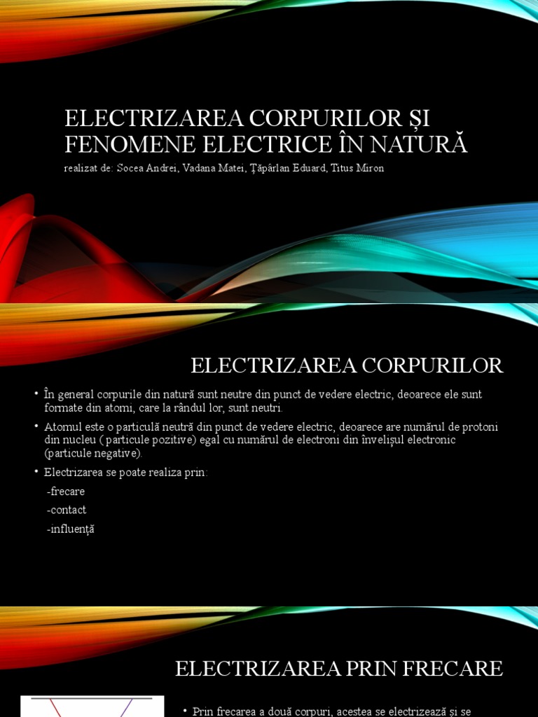 Electrizarea | PDF