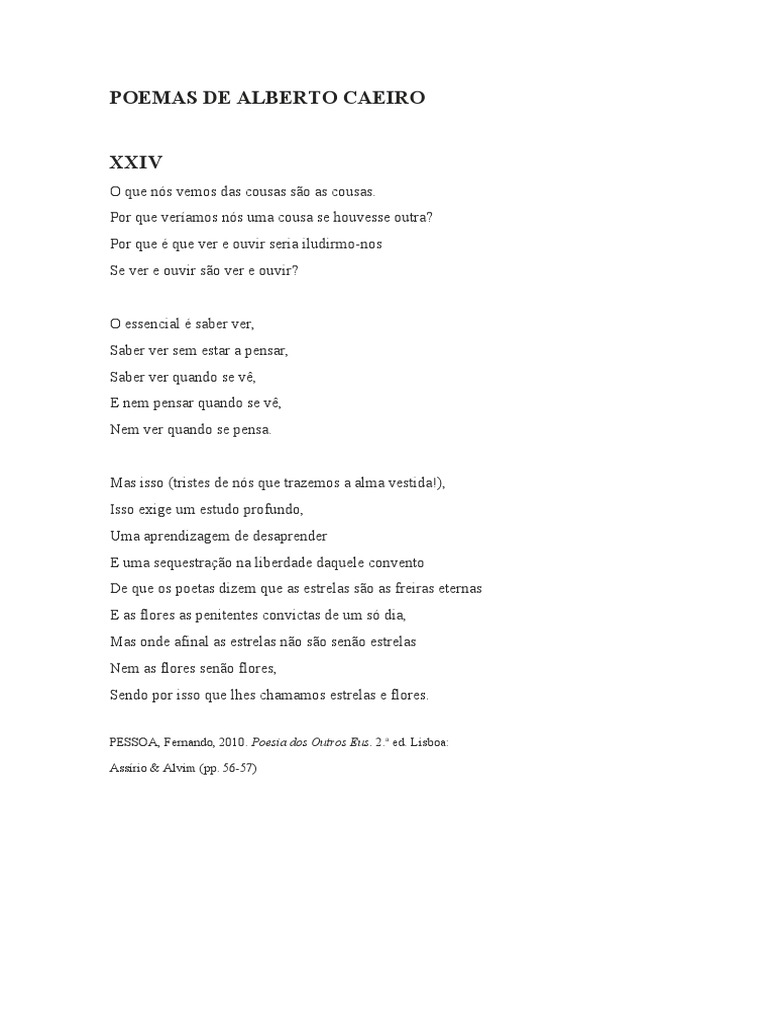 Poemas de Alberto Caeiro | PDF