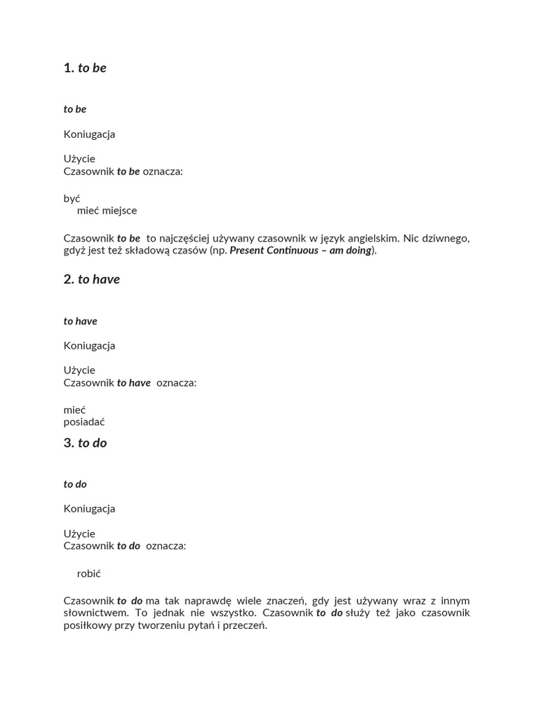 50 Verbs | PDF