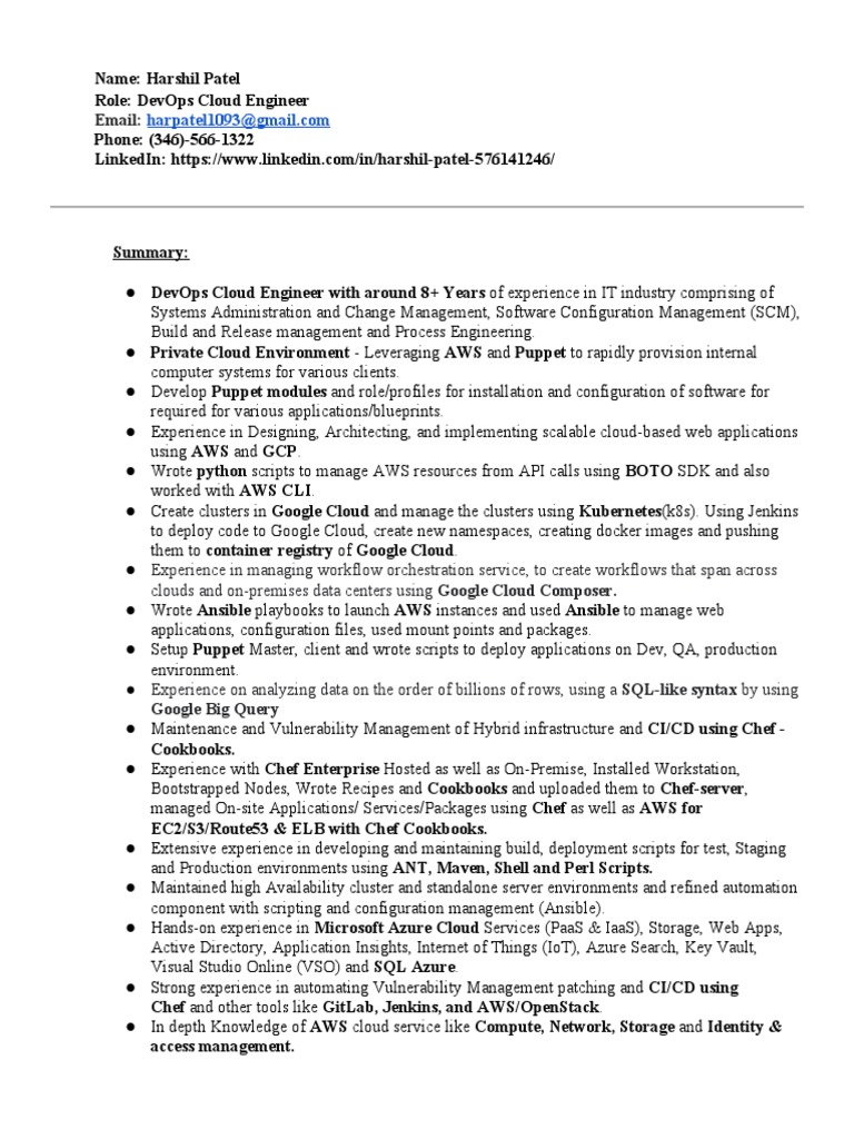 DevOps - Harshil Patel (1) | PDF | Cloud Computing | Amazon Web Services