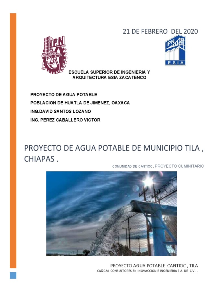 Agua Potable | PDF | Agua | Tubería (transporte de fluidos)