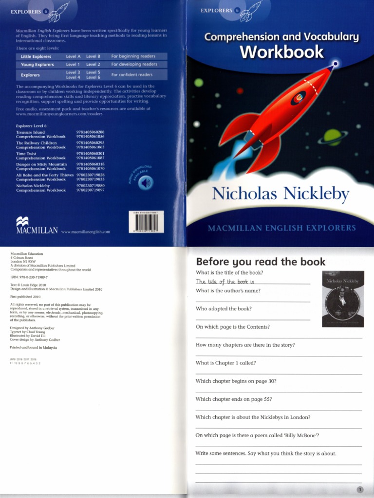 Nicholas Nickleby Work Book | PDF