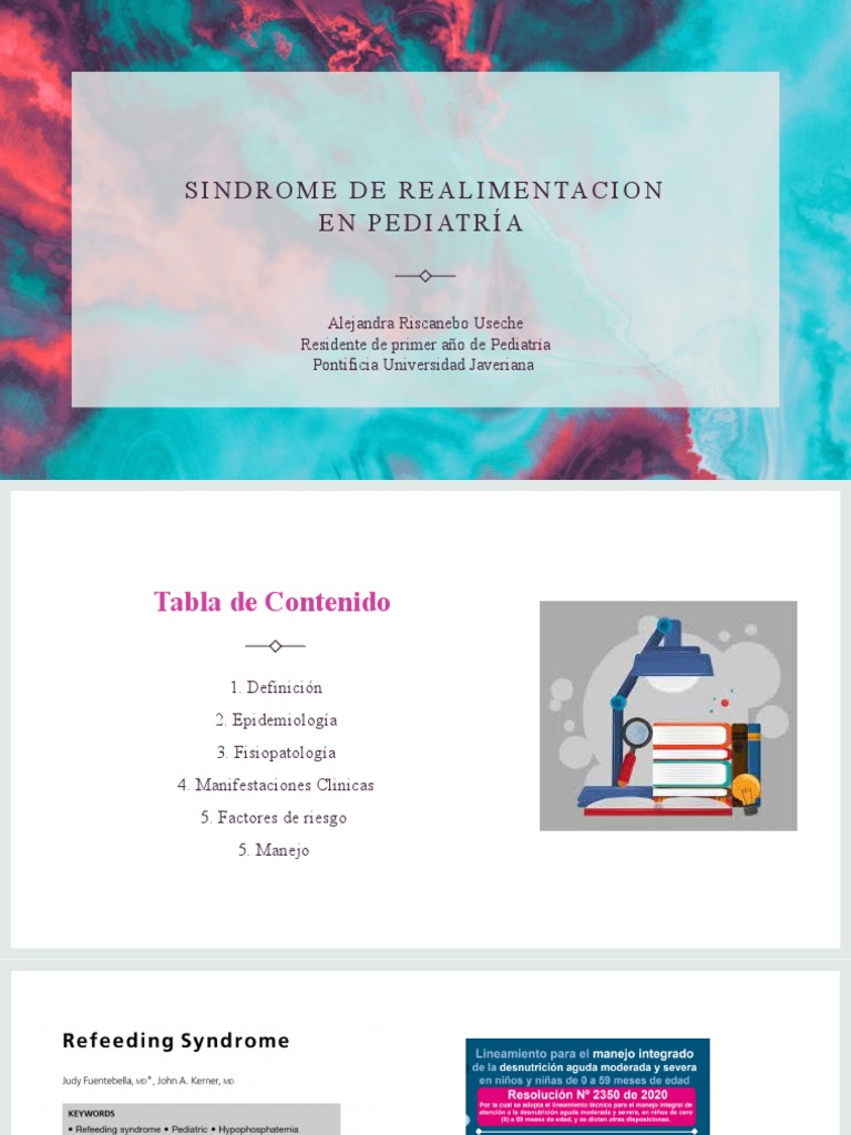 Sindrome de Realimentacion | PDF | Medicina | Cuidado de la salud