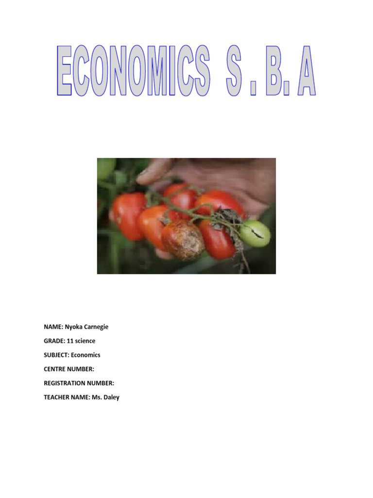 Economic Sba | PDF | Agriculture | Demand
