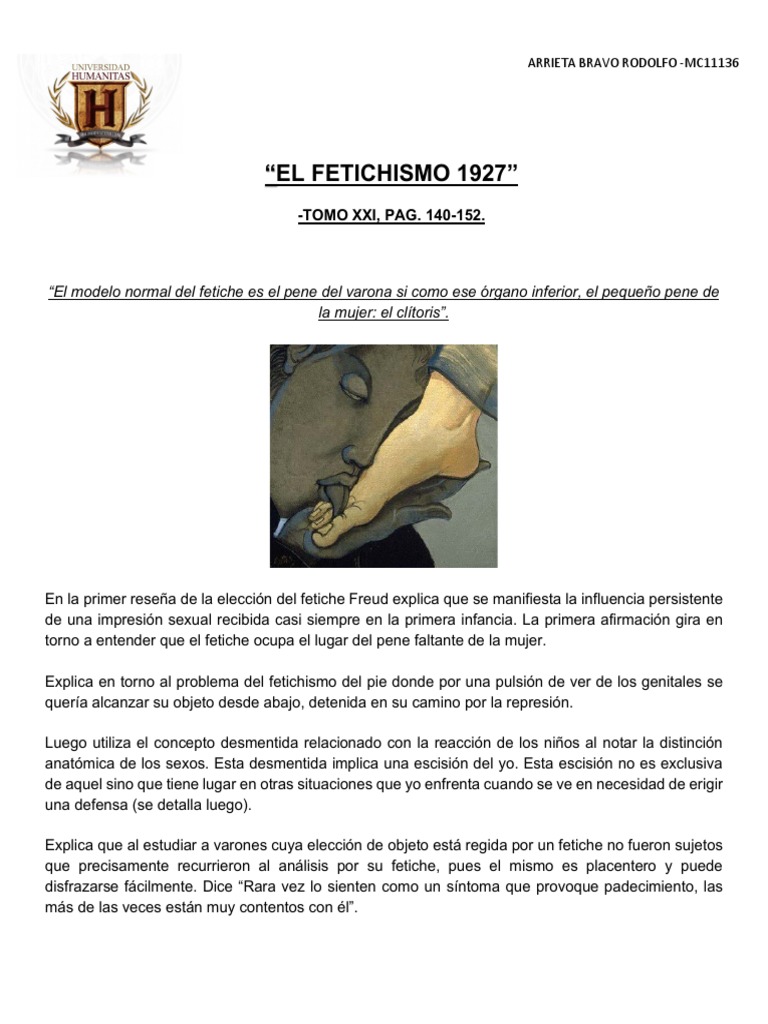 El Fetichismo 1927 | PDF | Fetichismo sexual | Mujer