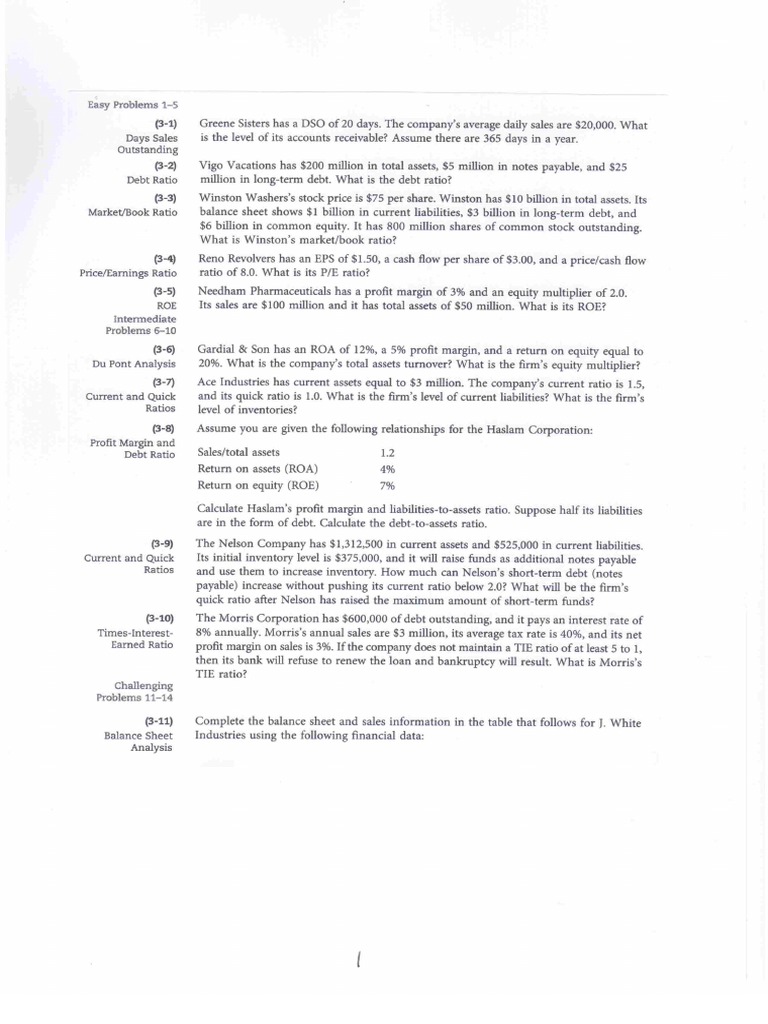 Problems Corporate Finance | PDF