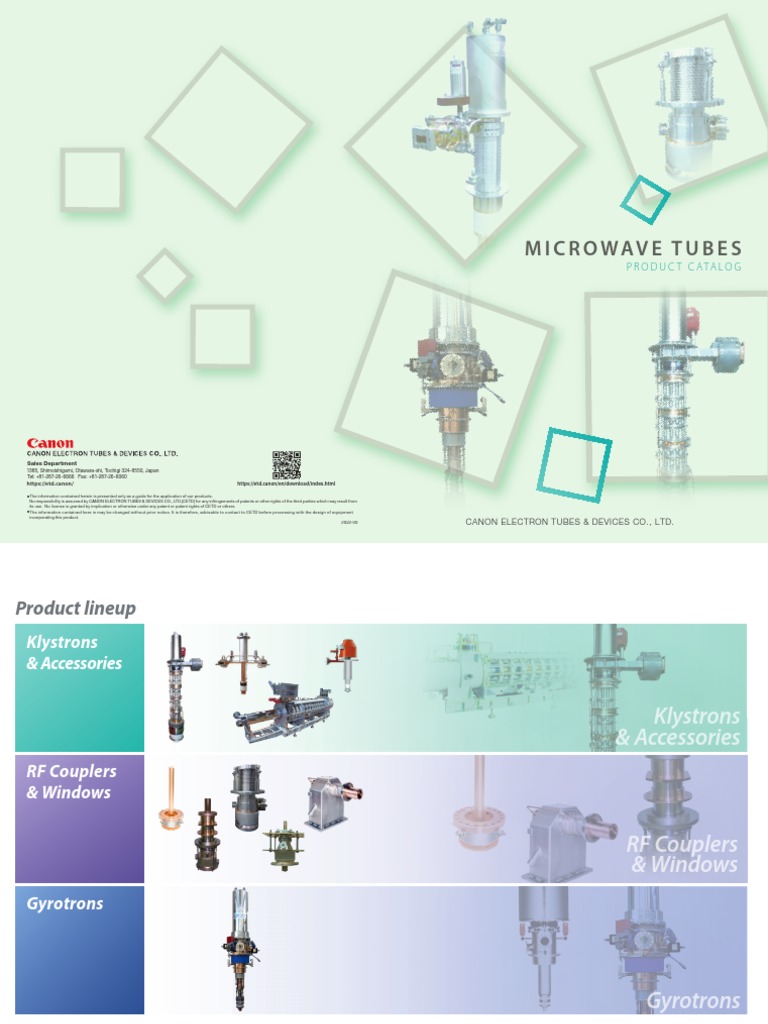 Microwave Tube Catalog EN | PDF | Information And Communications ...