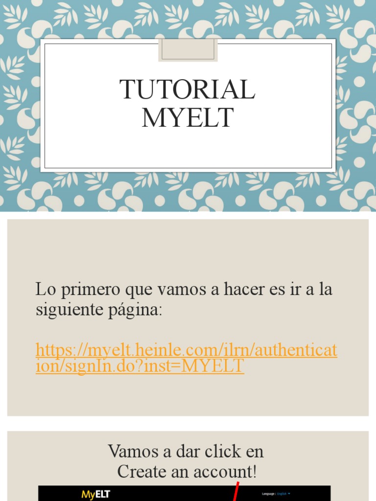 Tutorial MyELT ESCOM | PDF