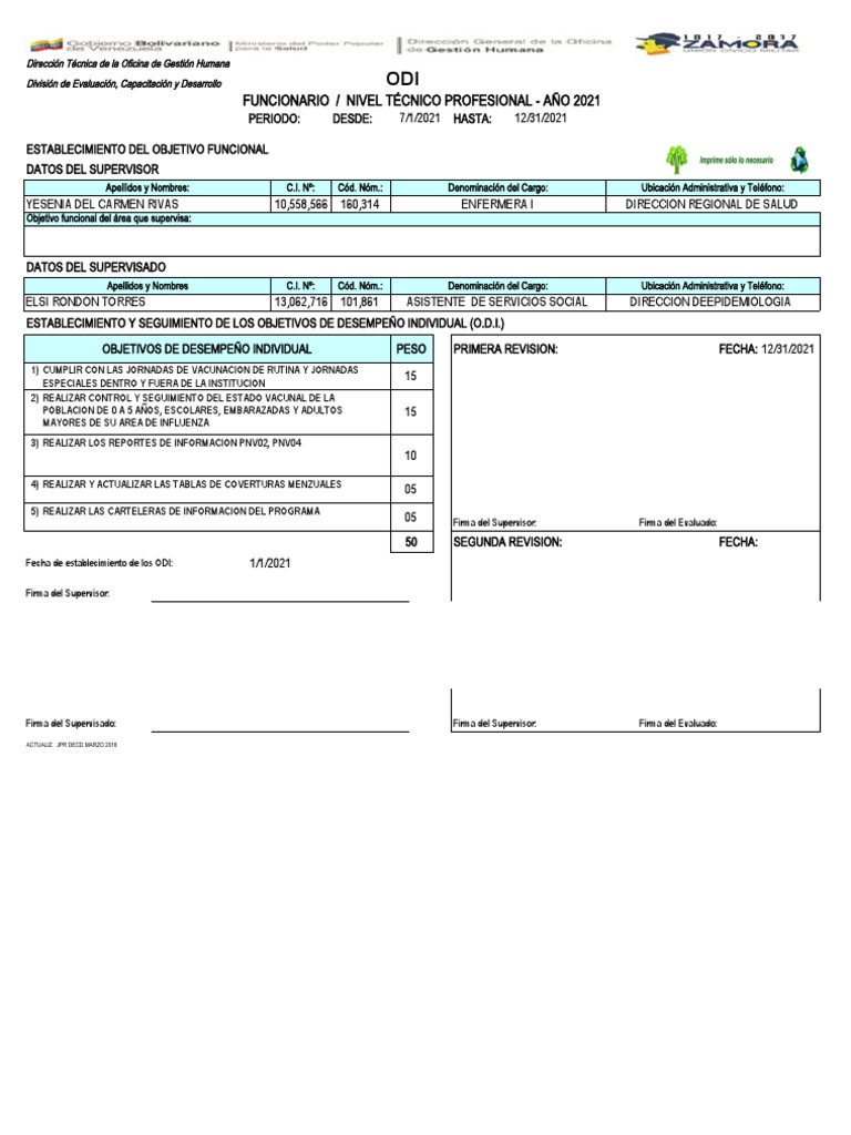 Formato de Odi Empleados Fijos y Contratados | PDF | Creatividad | Toma ...