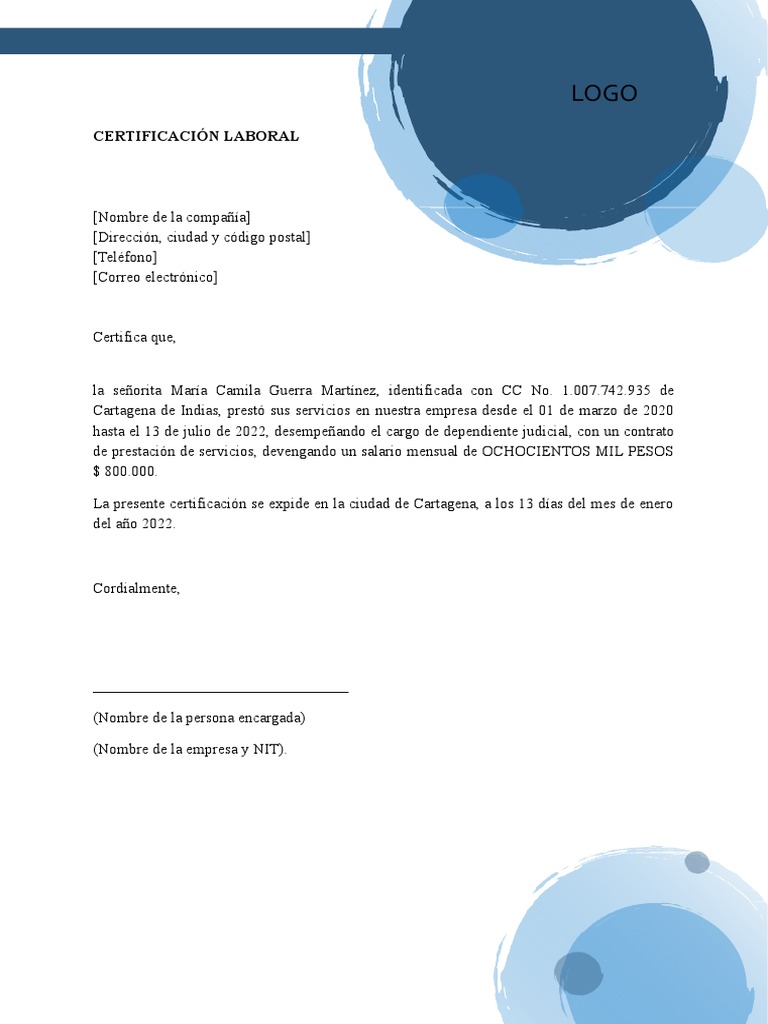 Certificación Laboral | PDF