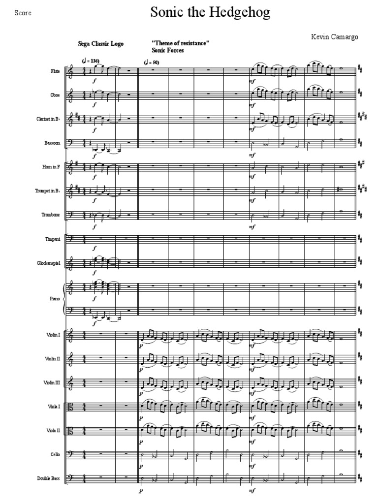 Sonic The Hedgehog Medley | PDF