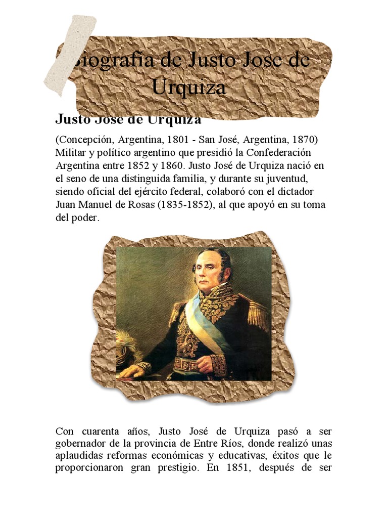Justo Jose de Urquiza | PDF