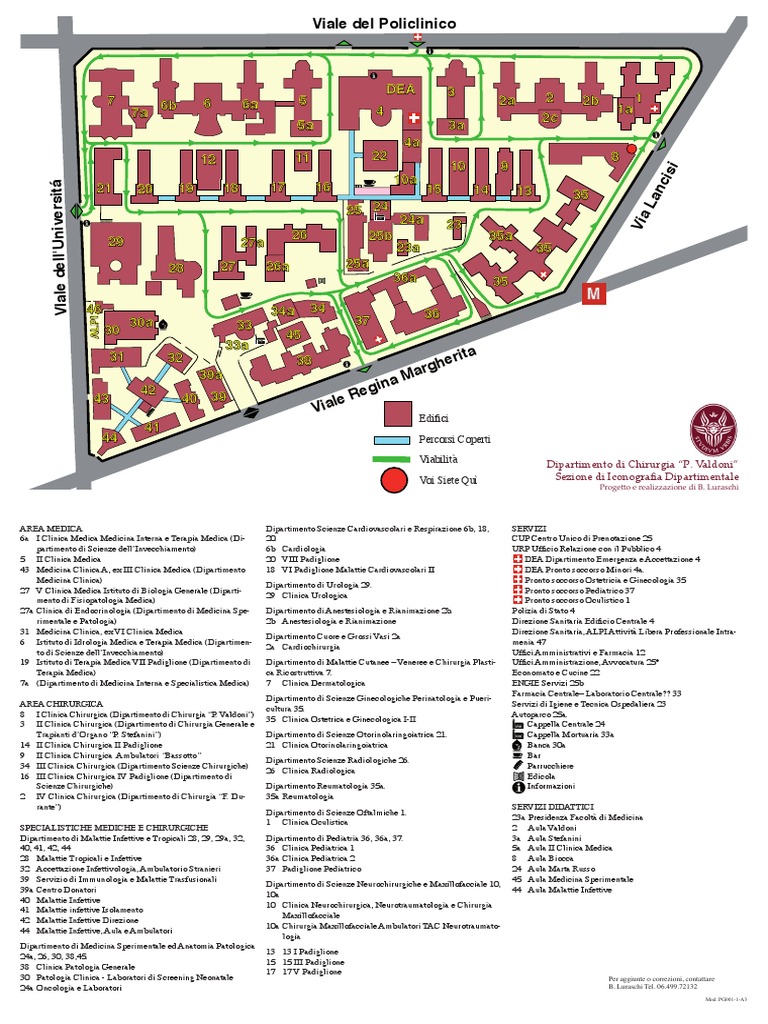 Policlinico Umberto I - Mappa 1 | PDF