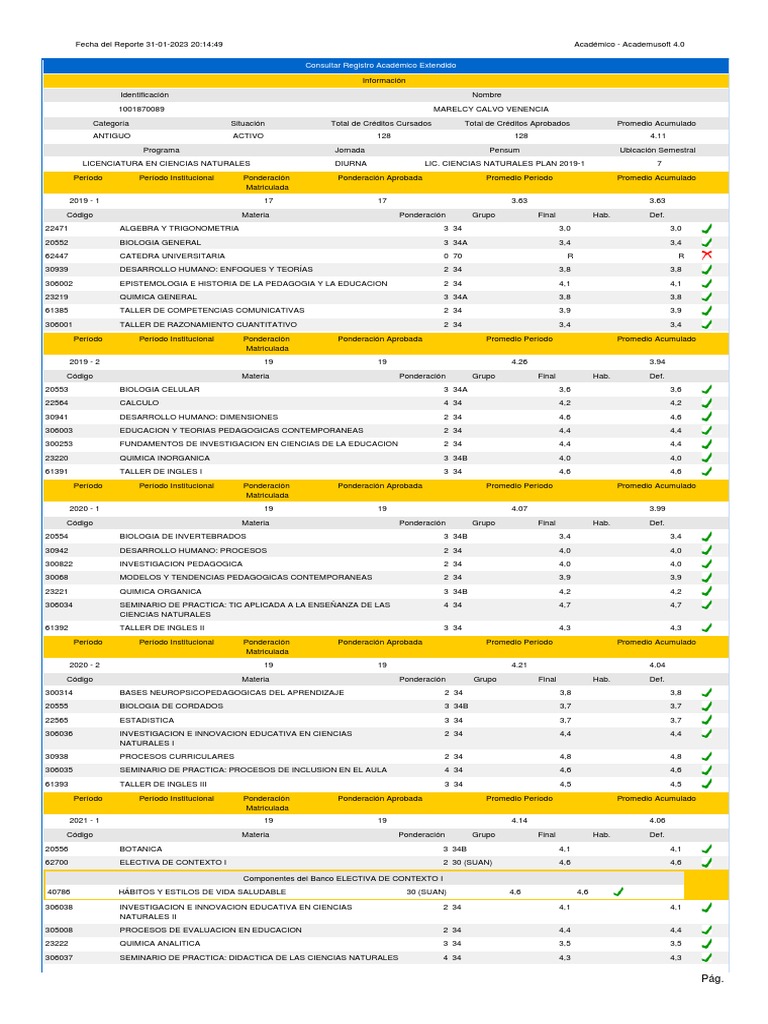 Registro Extendido | PDF | Science