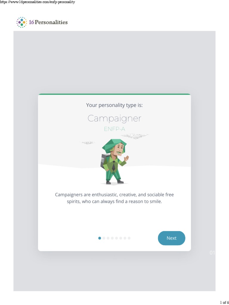 Campaigner (ENFP) Personalitys | PDF | Extraversion And Introversion ...