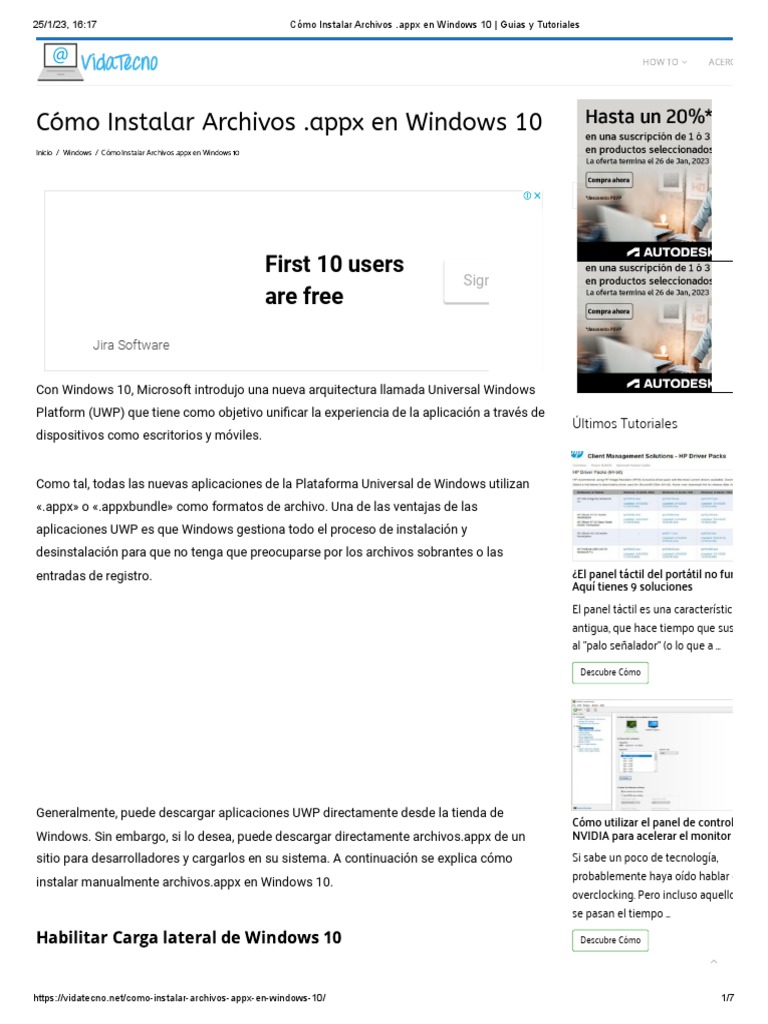Cómo Instalar Archivos .appx en Windows 10 _ Guias y Tutoriales | PDF | Windows 10 | Equipo de ...