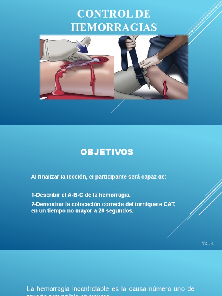 Control de Hemorragias | PDF | Epidemiología | Sangre