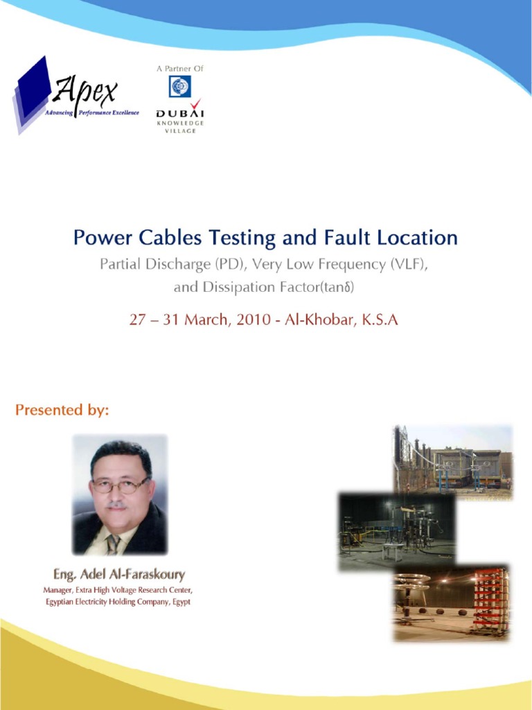 Power Cables Testing Fault Location - KSA | PDF | Cable | Engineering