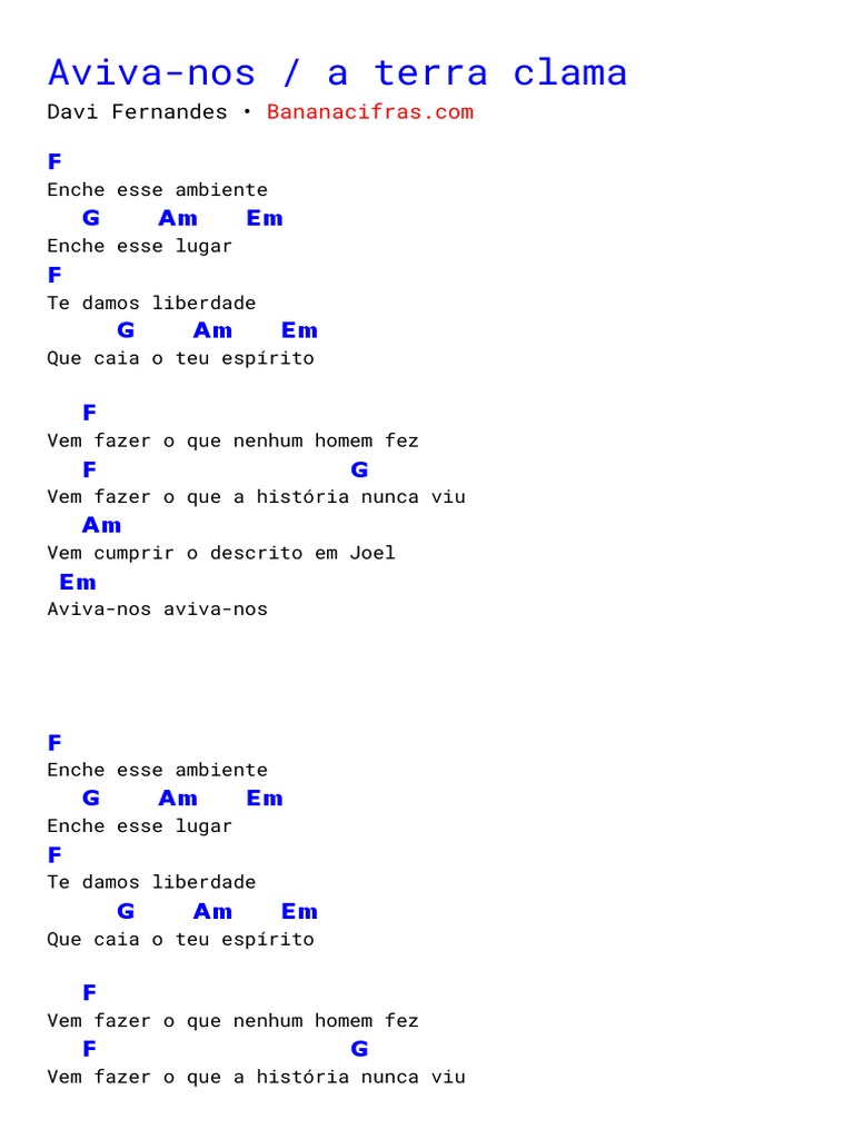 Aviva-Nos & A Terra Clama | PDF