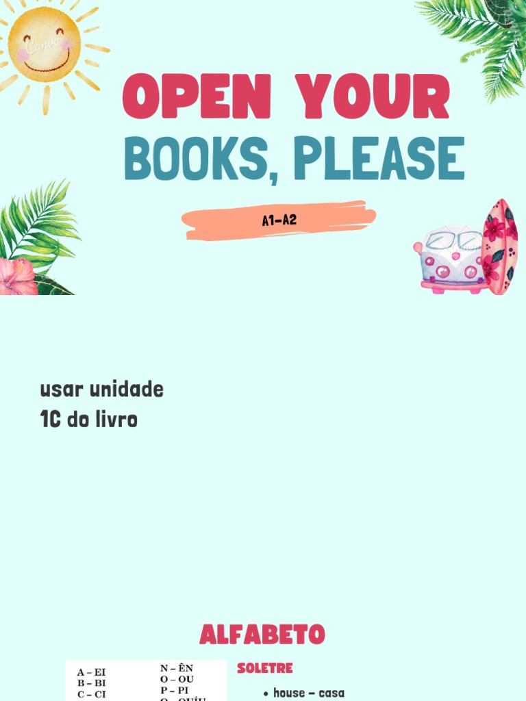 1c Open Your Books, Please | PDF