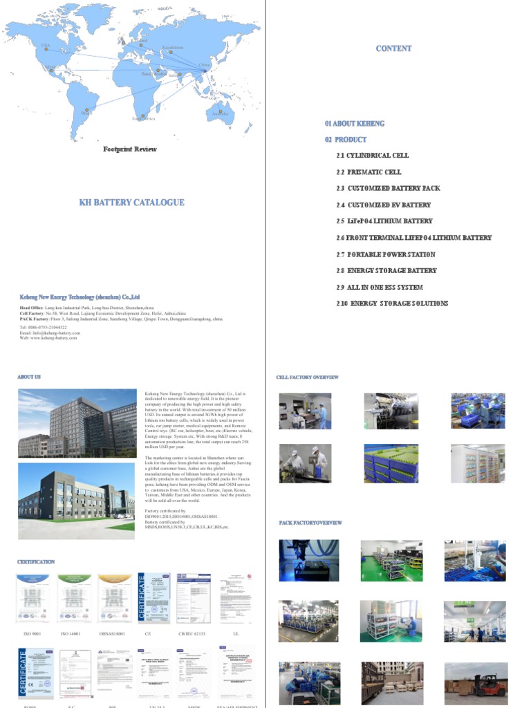 Products Catalogue 1 | PDF | Rechargeable Battery | Physical Quantities