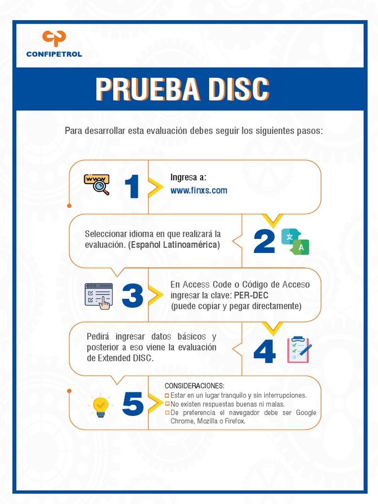Instructivo - Prueba DISC | PDF