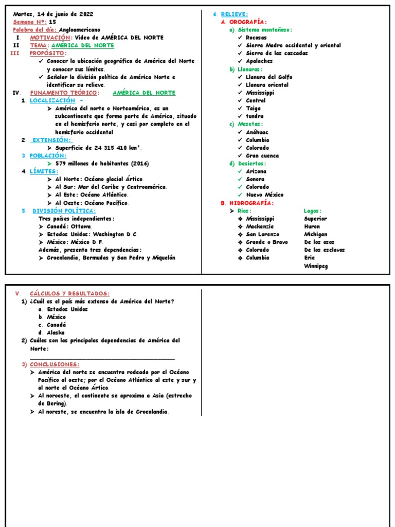 Geografía de América del Norte | PDF | América del Norte | Américas