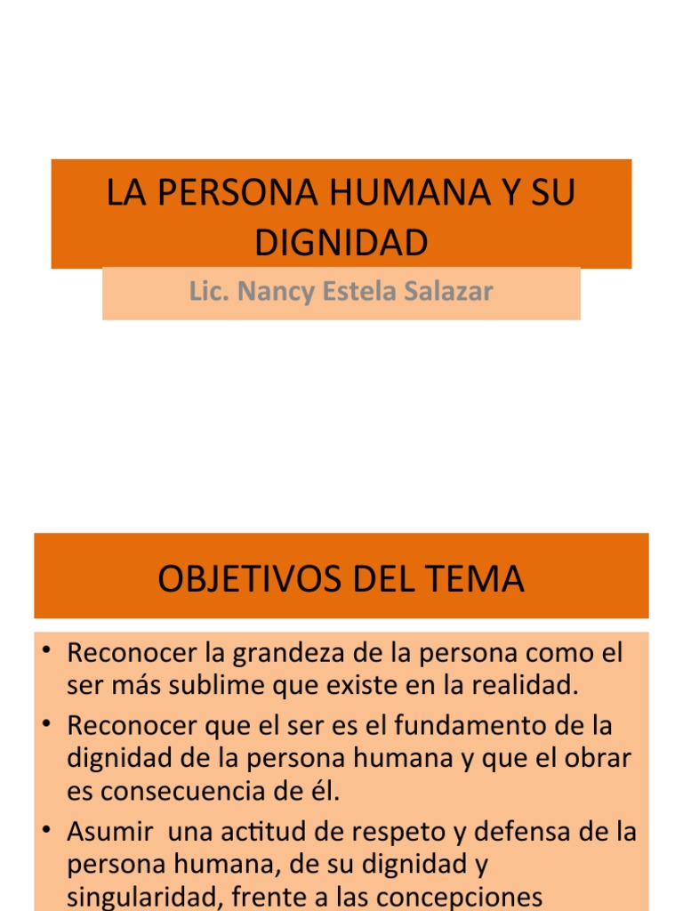 Dignidad y Grandeza de la Persona Humana | PDF | Amor | Libertad