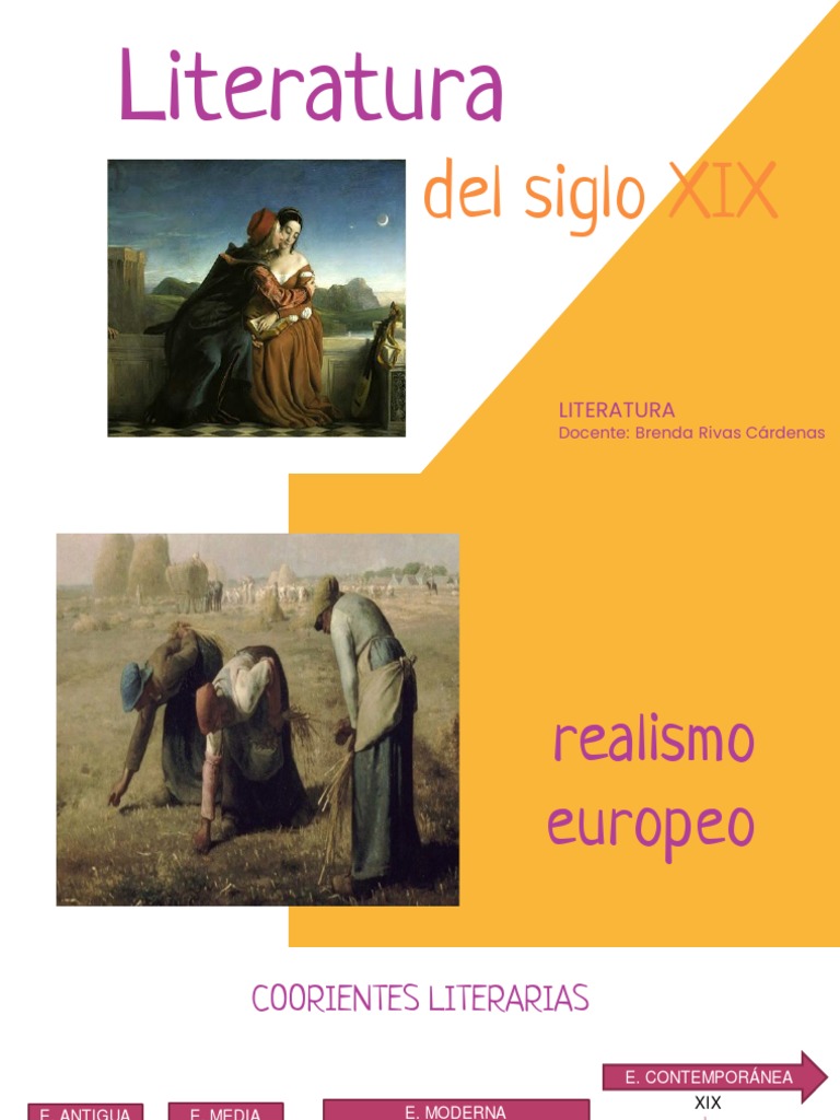 Literatura Del Siglo Xix Realismo | PDF | Realismo literario | Gustave ...