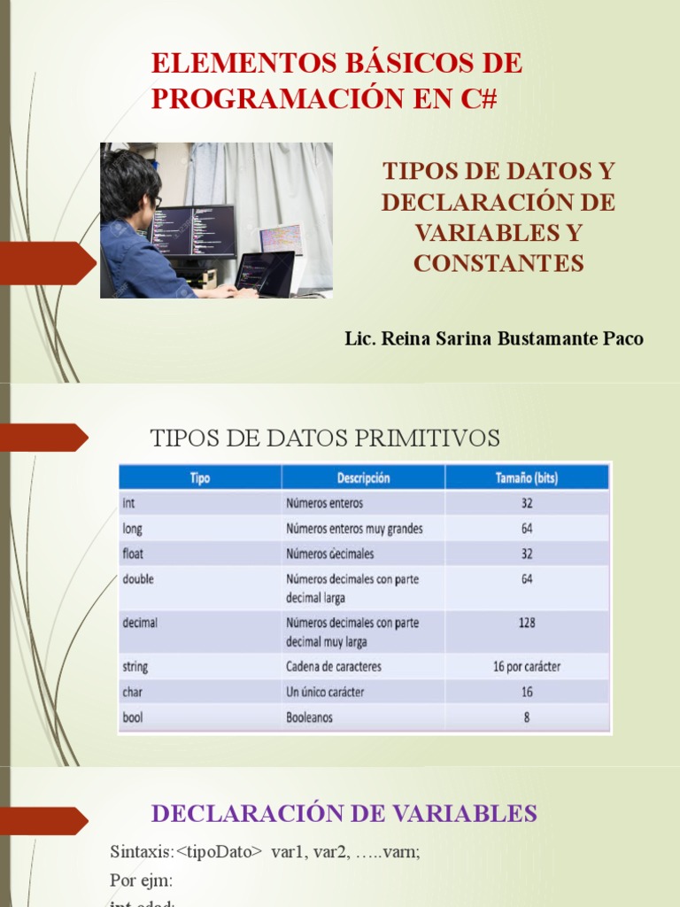 Elementos Básicos de Programación en C Sharp | PDF | C Sharp (lenguaje ...