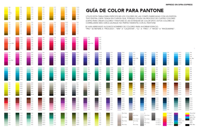Pms Color Chart | PDF