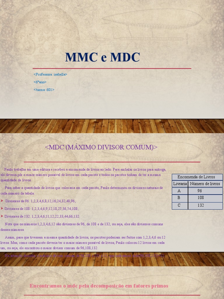 MMC e MDC | PDF | Número primo | Matemática