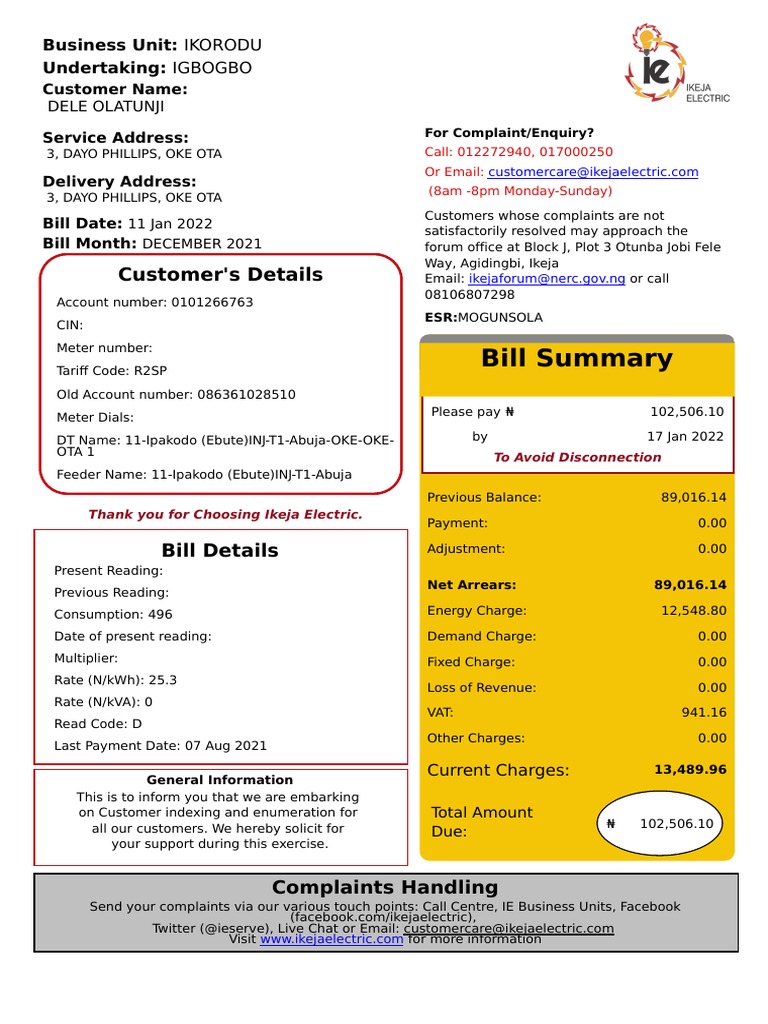 Ebill 0101266763 | PDF | Debit Card | Banks