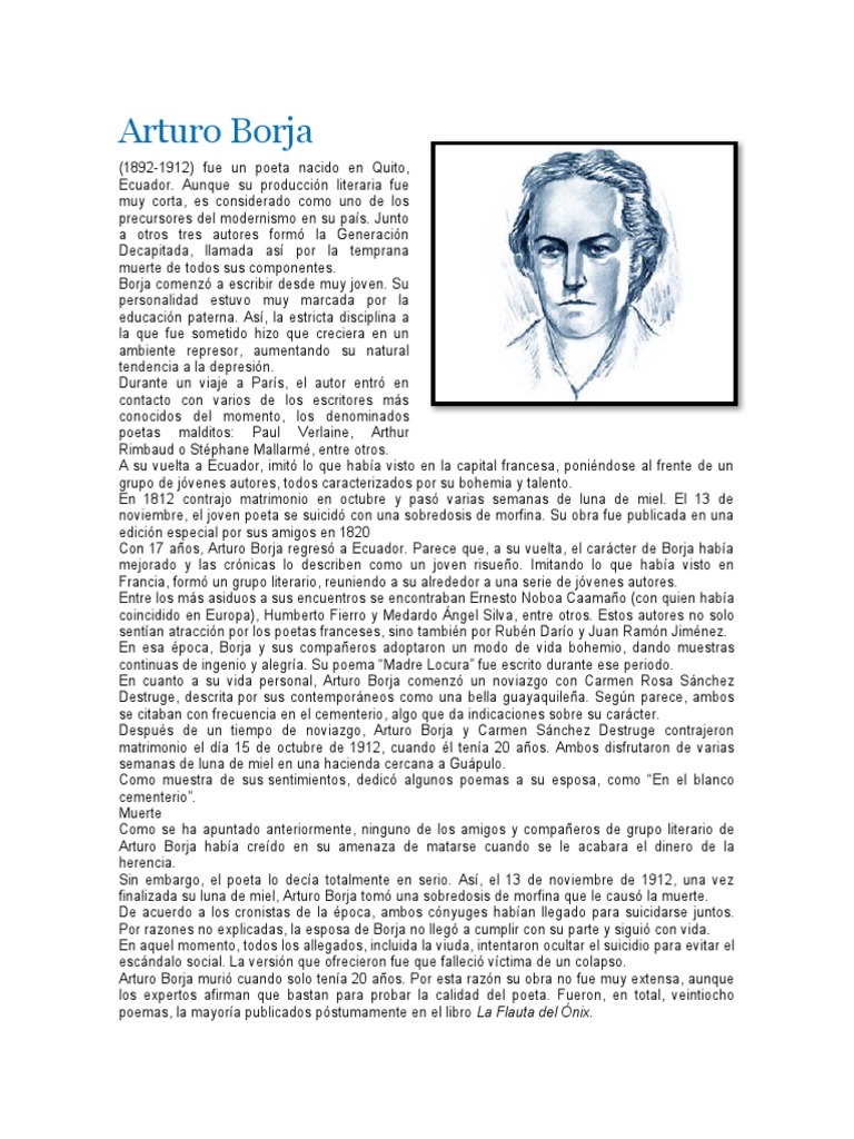 Arturo Borja Pdf