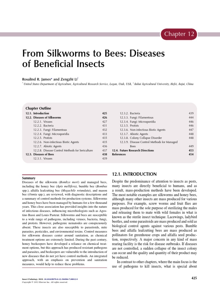 From Silkworms To Bees Diseases | PDF | Silk | Virus