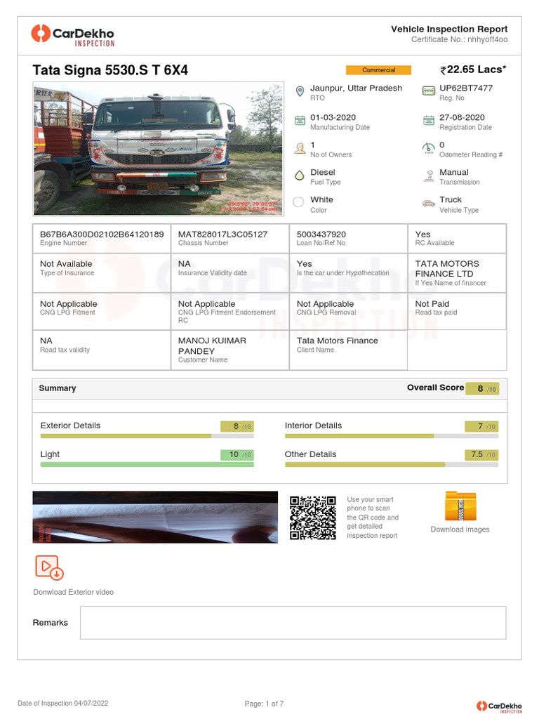 Evaluation Report | PDF | Tire | Vehicles