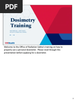 TLD Badge Usage Guidelines in Radiology | PDF | X Ray | Radiography