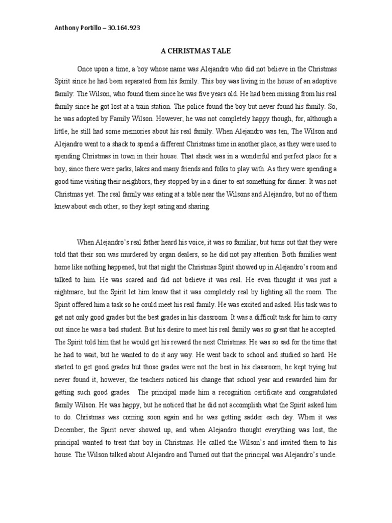 A Christmas Tale | PDF