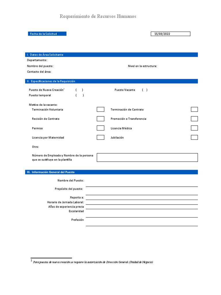 Requisición | PDF | Gestión de recursos humanos | Business