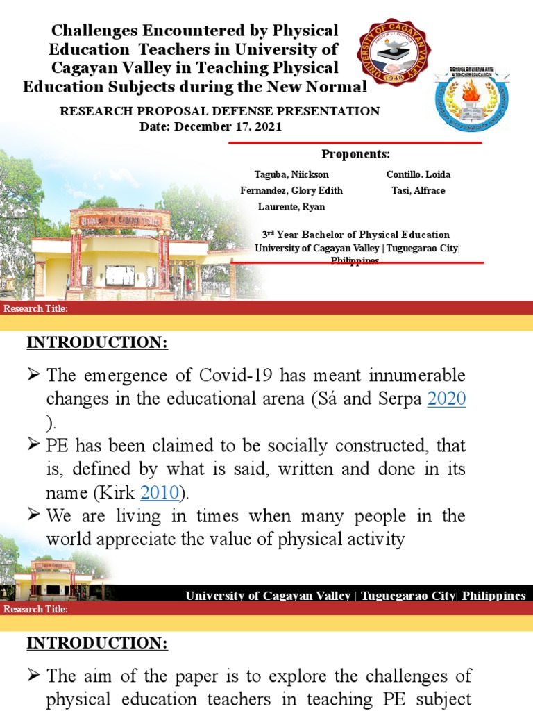 Pre Defense | PDF | Physical Education | Teachers