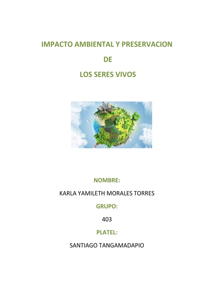 Impacto Ambiental y Preservación | PDF | Biodiversidad | Entorno natural
